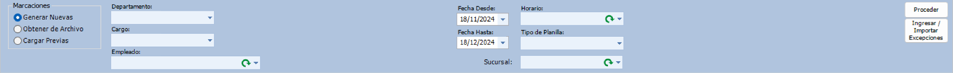 Marcaciones - Brilo ERP Docs